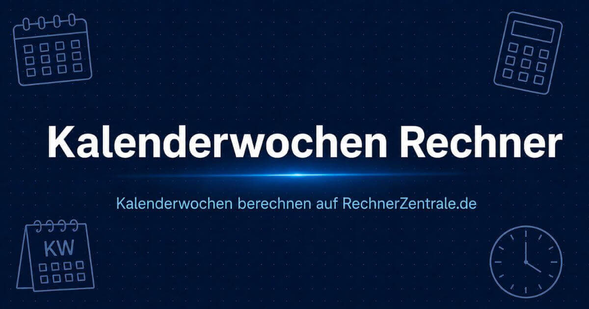Kalenderwochen Rechner – KW berechnen nach offizieller ISO 8601